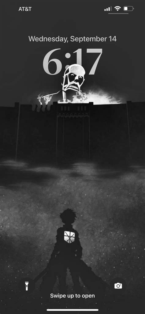 Ios 16 Really Makes Aot Wallpapers Look Great Not Mine Rshingekinokyojin