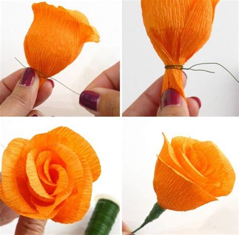 Цветы из гофробумаги