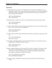 EOBL11 TB Ch20 Rtf Chapter 20Performance TRUE FALSE 1 A Merchant