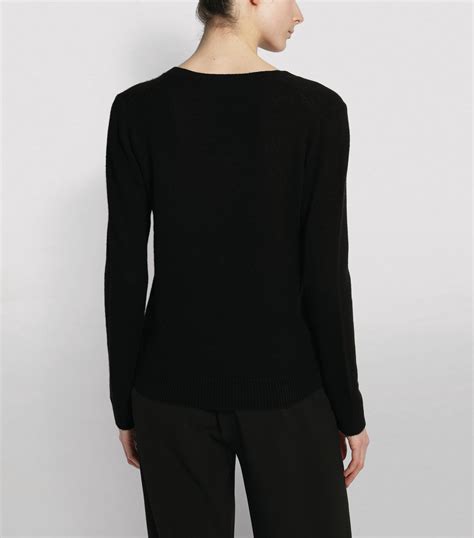 Theory Black Cashmere V Neck Sweater Harrods Uk