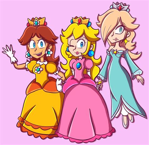 Gal Pals Peach Daisy And Rosalina By Nintenprincess Draws On Deviantart