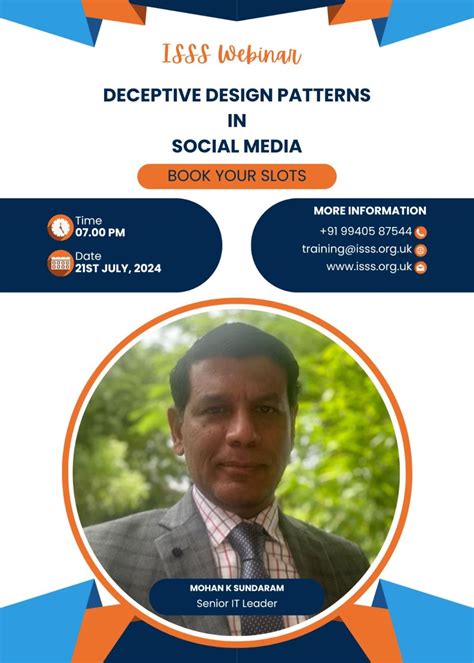 Join Isss Webinar And Listen To Mohanasundaram Krishnasamy Delivering