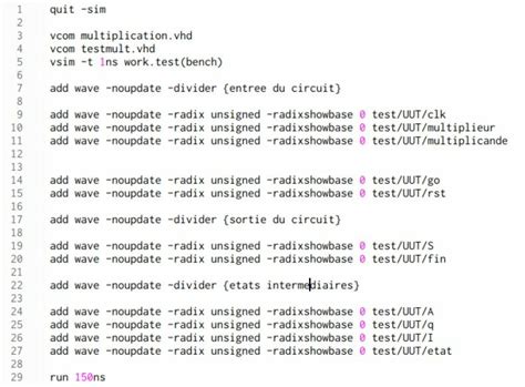 Simulation Scripts In Vhdl To Make A Binary Multiplier Hardware In