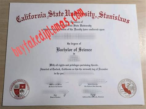 California State University Stanislaus Degree Ppt