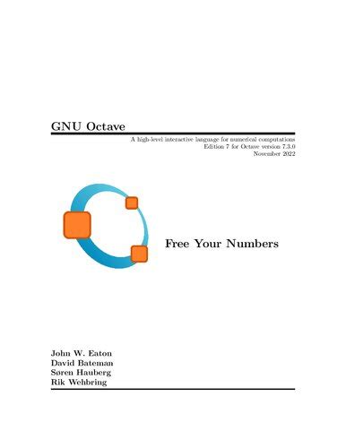 Gnu Octave Free Your Numbers Pdfepub Version Controses Store