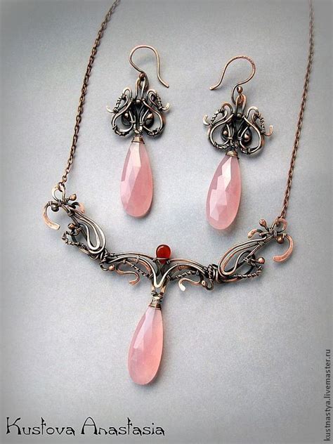 Украшения из ювелирной проволоки Кустовой Анастасии Handmade Wire