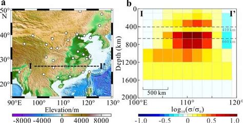 A The Distribution Of Stations Recording Geomagnetic Data In China