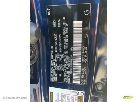2021 4runner Color Code 8s6 For Nautical Blue Metallic Photo 142587313