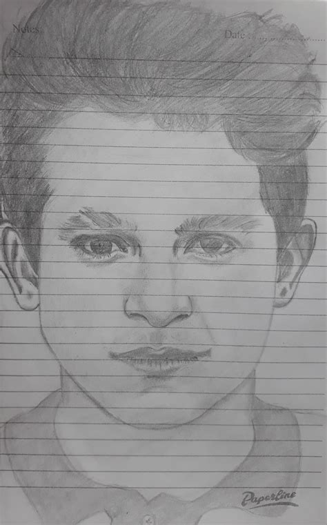 Charlie Puth Portrait Sketch