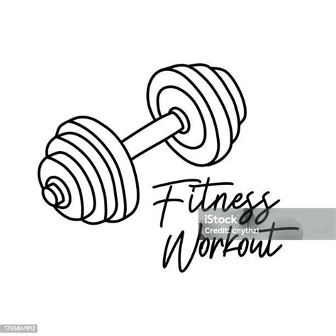 Hand Drawn Fitness Concept Vector Illustration Gym Fitness Body