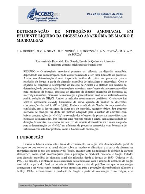 Nitrogênio Amoniacal Pdf Titulação Química