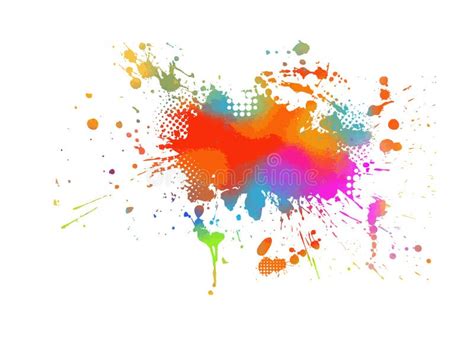 colored blot object hand drawing not ai stock illustration