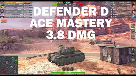 DEFENDER D Ace Mastery 3 8 DMG WOT Blitz YouTube