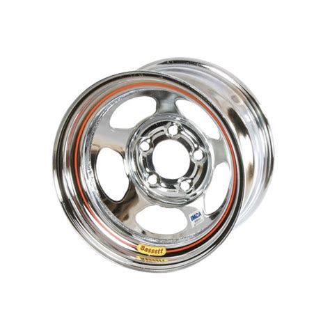Bassett 58ac2ic 15x8 Inertia 5on475 2 In Backspace Imca Chrome Wheel