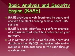 Industrial Training Network Intrusion Detection System Using Snort PPT