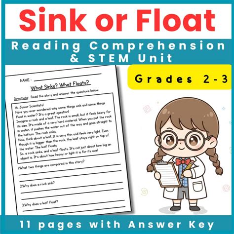 Sink Or Float Science Reading And Stem Challenge 2nd 3rd Grade Ela