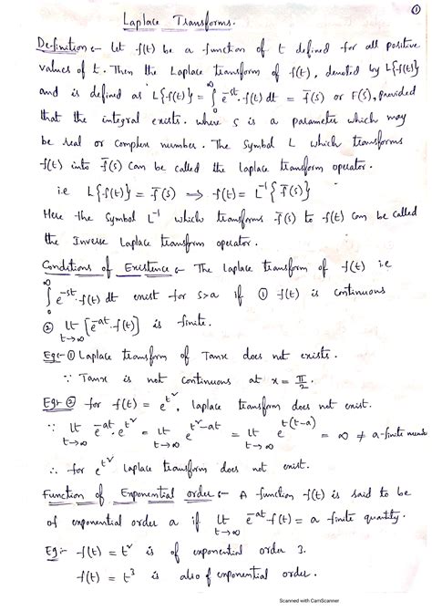 Unit Laplace Transforms Laplace Transforms Numerical Methods