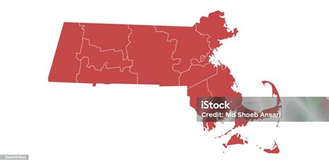 Massachusetts Administrative Map Counties Map Of Massachusetts Blank