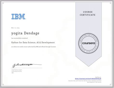 Yogita Dendage On Linkedin Artificialintelligence Datascience Coursera