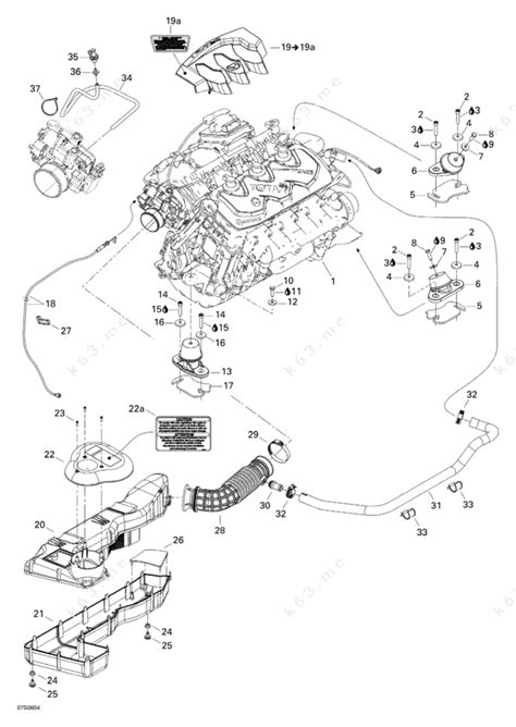 Sea Doo Gtx Gtx Engine And Air Intake Silencer Parts Catalog My Xxx