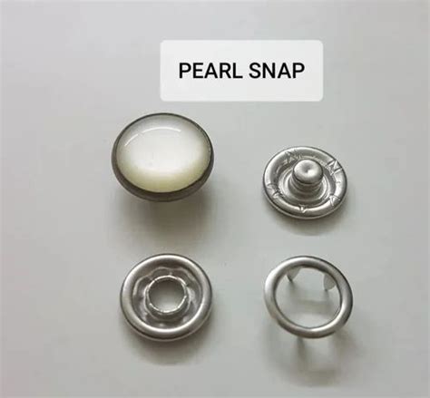 Silver Stainless Steel Pearl Snap Button Packaging Type Packet Size Dimension 16 At ₹ 95