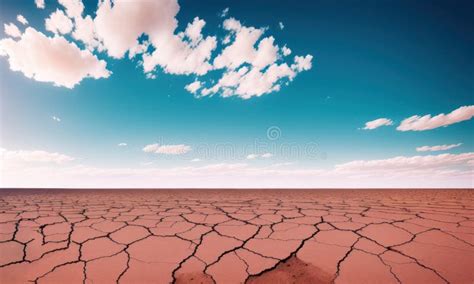 пустыня с землёй треснувшаяся солнцем и отсутствие воды Иллюстрация штока иллюстрации