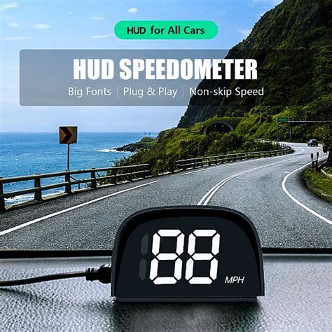 Sailesiti Car Hud Gps Head Up Display Speedometer Odometer Car Digital Speed Kmh Mph