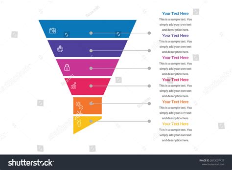 Sales Funnel Steps Stages Business Vector Stock Vector Royalty Free Shutterstock