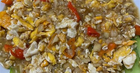 Resep Pokcoy Saus Tiram Orak Arik Telur 💋 Oleh Nabila Lukman Thalib