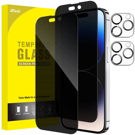 Jetech Privacy Full Coverage Screen Protector Voor Iphone 14 Pro Max 6