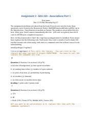 Assignment3 320 F20 Docx Assignment 3 BAS 320 Associations Part 1