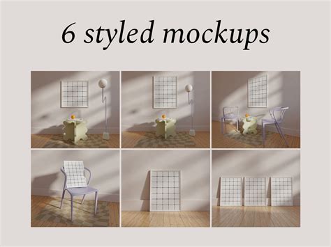 Frame Mockup Bundle Poster Frames A3 Frame Mockup Set White Etsy