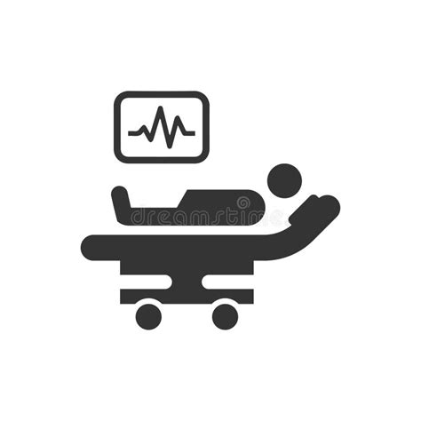 Patient Icon Vector From Medicine Collection 细线患者轮廓图标矢量图插图 用于web和 向量例证