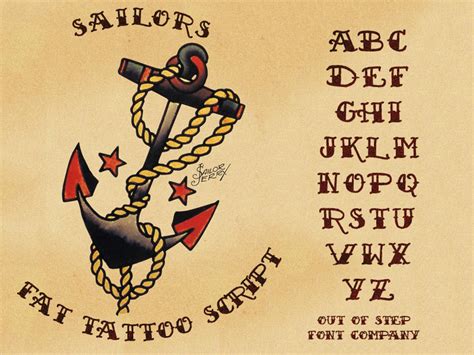 Sailors Fat Tattoo Script Windows Font Free For Personal