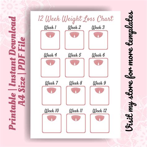 12 Week Weight Loss Tracker Template Get What You Need For Free