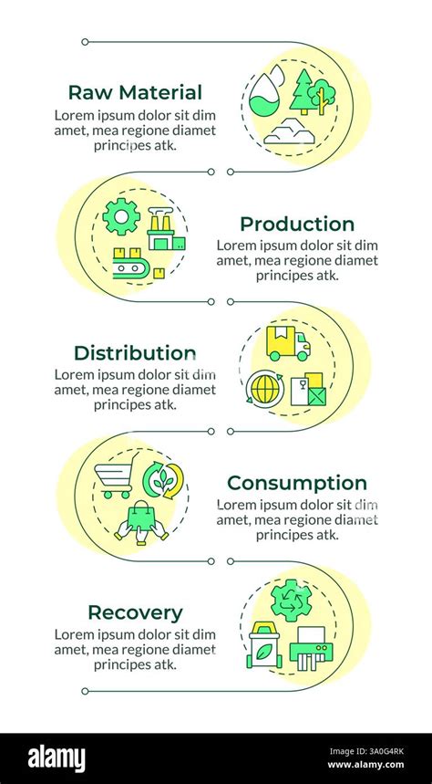 Circular Economy Infographic Vertical Sequence Stock Vector Image And Art Alamy