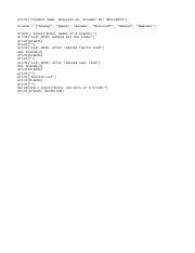 Lab6 Py Print Student Name Zhaoxian Xu Student ID 301174515 Brands