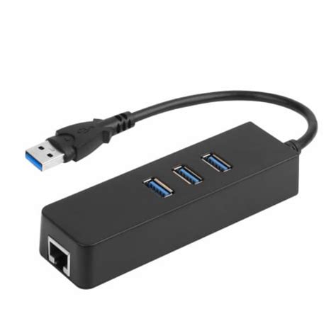 3 Ports Usb 3 0 Hub Gigabit Ethernet Adapter 10 100 1000 Mbps Converter