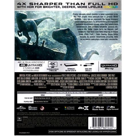 Jurassic World Dominion Blu Ray 4k Blu Ray Emagro