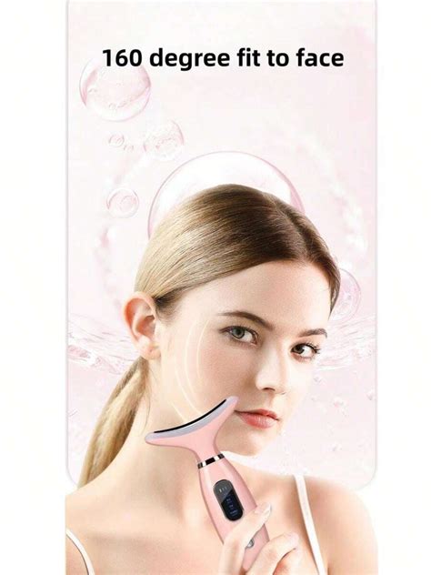 Pink Neck Beauty Device Face Massager For Face And Neck Care With