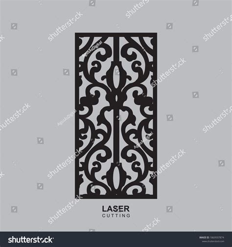 레이저 컷 템플릿 Cnc 패널 스톡 벡터로열티 프리 1869597874 Shutterstock