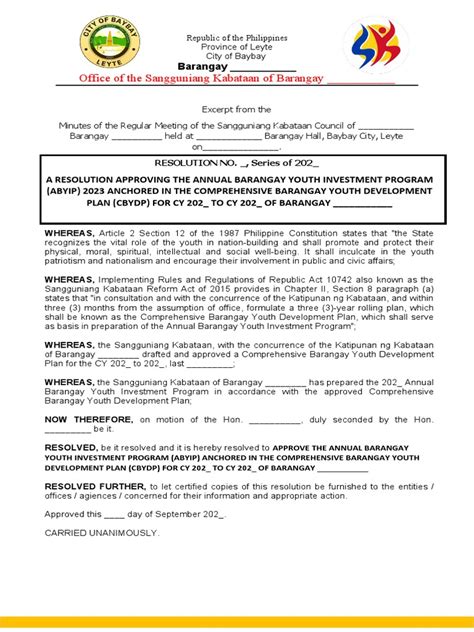 Resolution For Abyip 4 2 Pdf Justice Crime And Violence