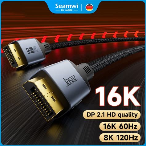 ⚡ส่งจาก กทม⚡seamwi สาย Dp To Dp 16k 60hz 8k120hz Displayport Cable Dp
