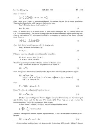 Design Nonlinear Model Reference With Fuzzy Controller For Nonlinear SISO Second Order Systems PDF