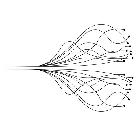 Abstract Digital Future Wave Lines Vector Background In Circle Shapeneural Networks Design Ai