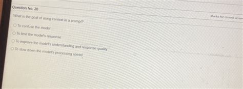 Question No Marks For Correct Answ What Is Studyx