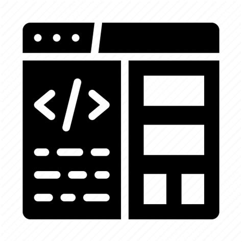 Web Website Ui Screen Code Coding Programming Icon Download On Iconfinder