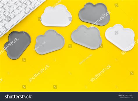 Cloud Computing Concept Clouds Keyboard On Stock Photo Shutterstock