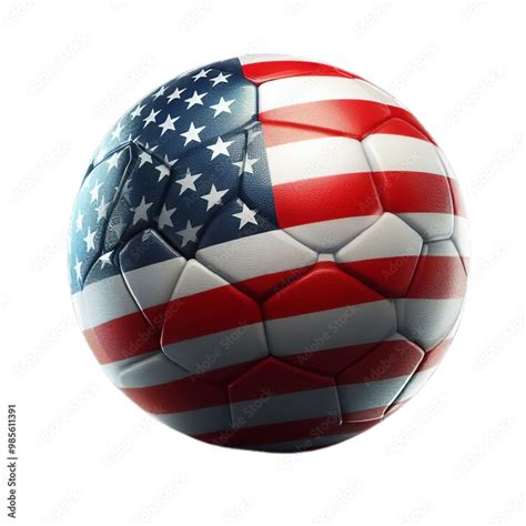Soccer Ball With American Flag American Flag Soccer Ball Usa Soccer