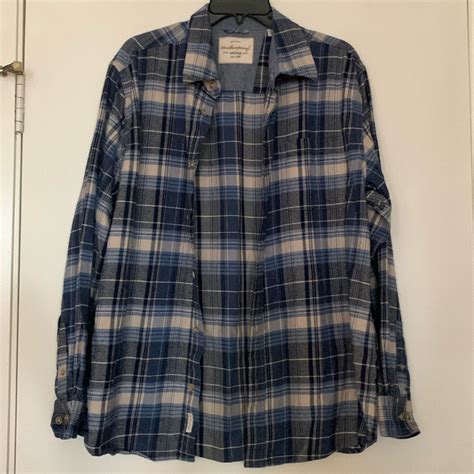 Original Weatherproof Vintage Mens Flannel Ls Shirt Gem